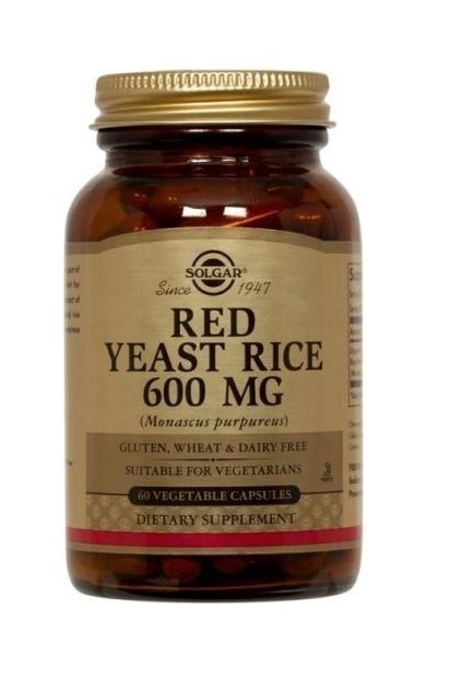 SOLGAR Red Yeast 600mg, 60Veg.Caps | Pharmacy-shop