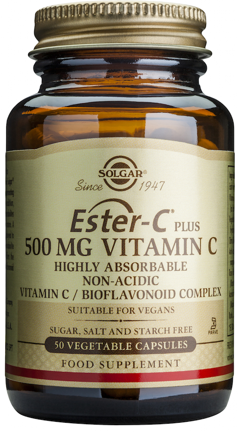 SOLGAR ESTER-C plus 500MG Συμπληρωμα διατροφης 50 Φυτικες καψουλες ...