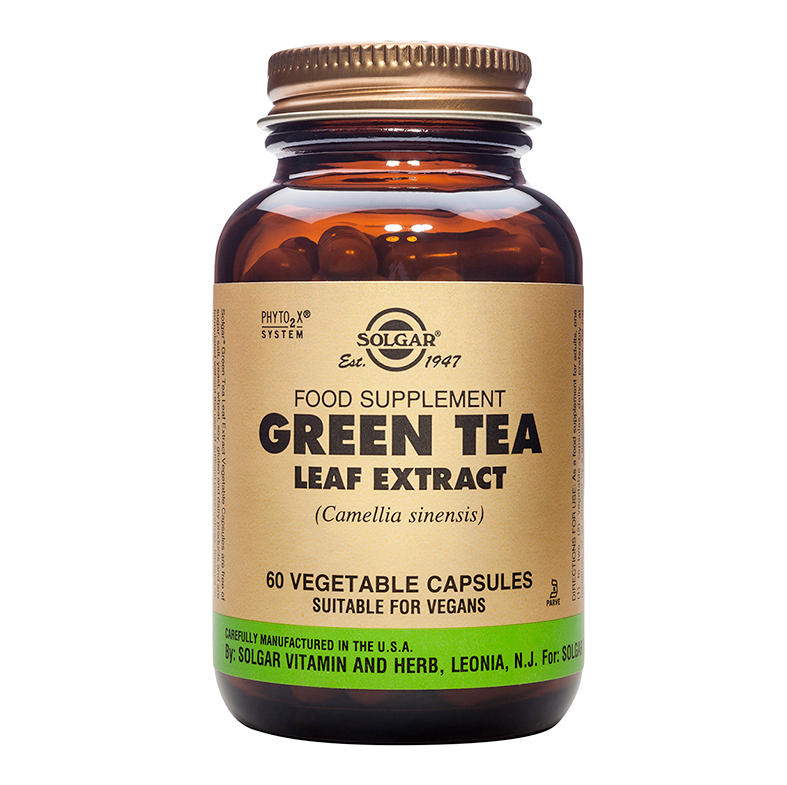 SOLGAR GREEN TEA LEAF EXTRACT Συμπληρωμα διατροφης 60caps | Pharmacy-shop